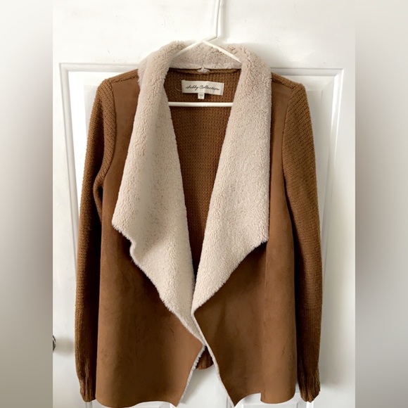 Sebby | Jackets & Coats | Sebby Collection Sweater Faux Suede | Poshmark